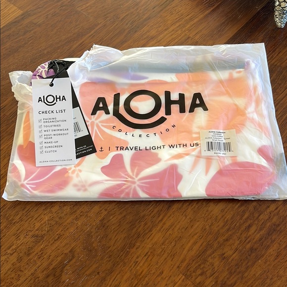 ALOHA Collection | Bags | Aloha Collection Pink Floral Pouch | Poshmark